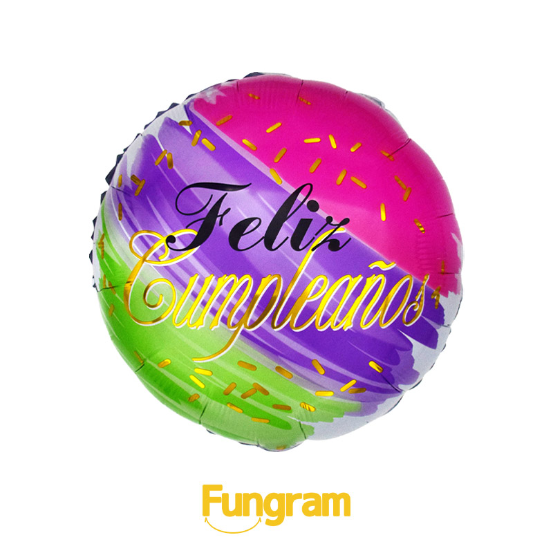 Custom Spanish Happy Birthday Balloons Foil Fabrication Manufacturer ...